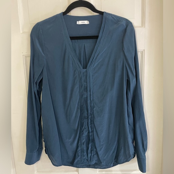 Vince | Tops | Vince Silk Blouse | Poshmark